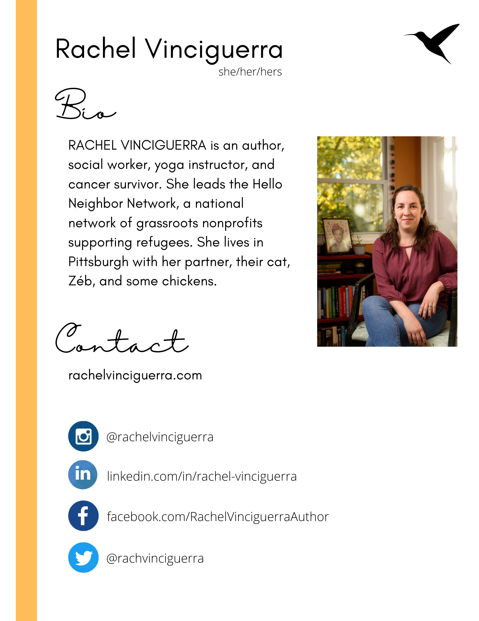 Press Kit – Rachel Vinciguerra